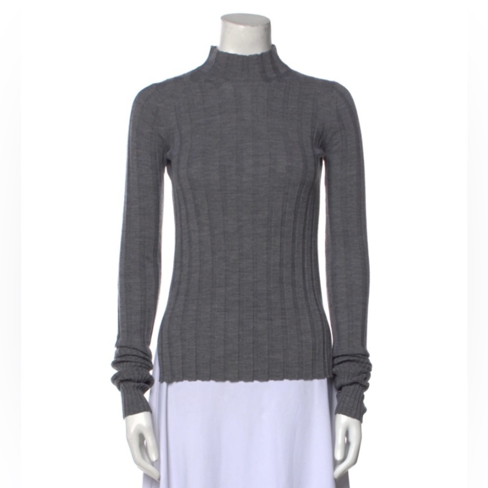 Theory Merino Wool Mock Turtleneck - Gem